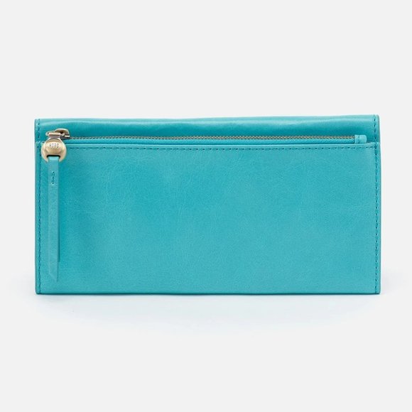 Bags | Nwt New Hobo Arise Wallet Aqua Leather Retired Rare | Poshmark